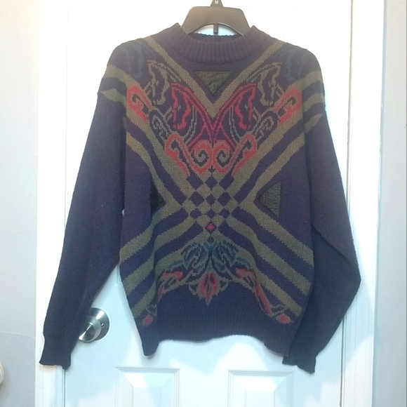 Gitano | Sweaters | Vintage Gitano Abstract Design Sweater | Poshmark
